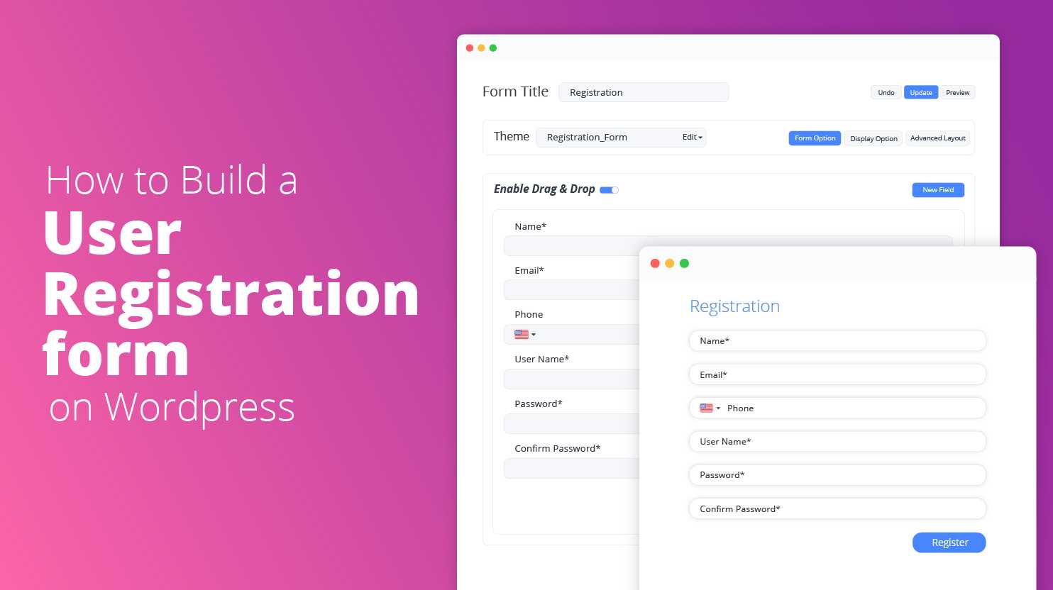 Sign Up Form For Wordpress QuyaSoft