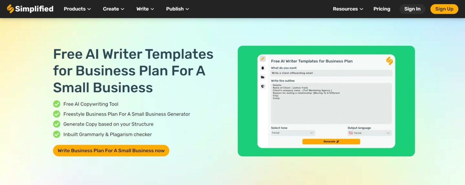 10 AI Business Plan Generators to Start Business in 2023 - 10Web