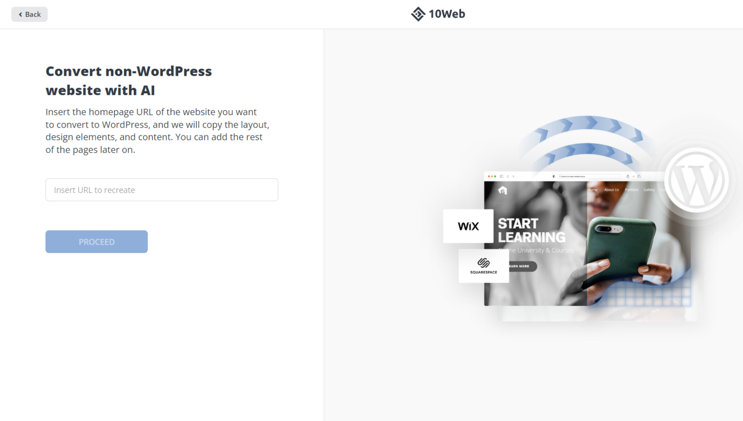 How to Convert HTML Website to WordPress with AI - 10Web