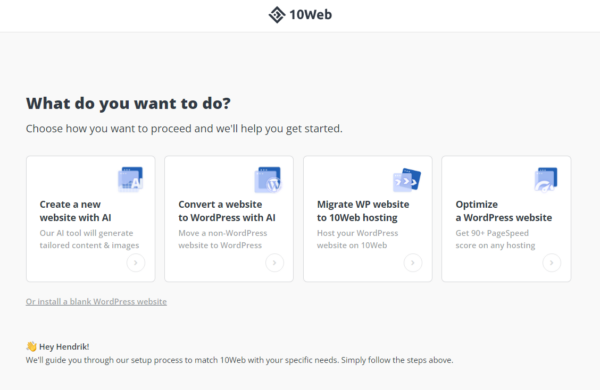 How to Convert HTML Website to WordPress with AI - 10Web