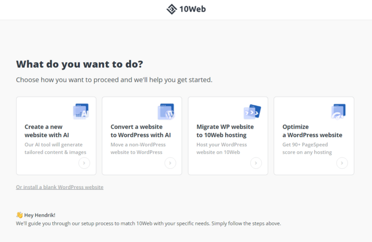 How to Convert HTML Website to WordPress with AI - 10Web