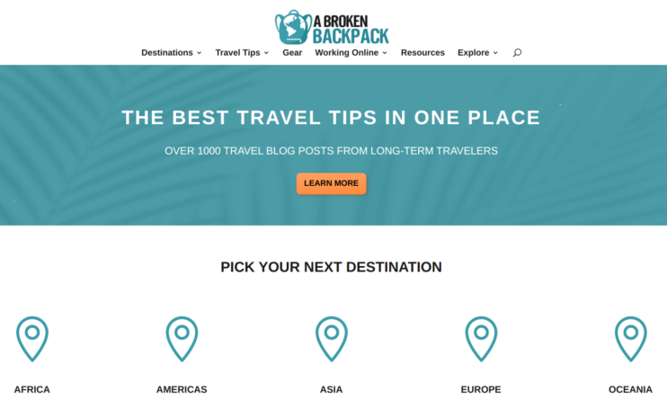 33 Easy and Beautiful Travel Blog Examples in 2023 - 10Web