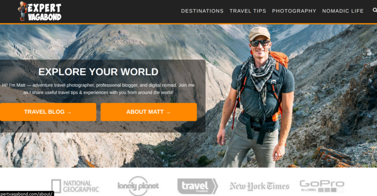 33 Easy and Beautiful Travel Blog Examples in 2023 - 10Web