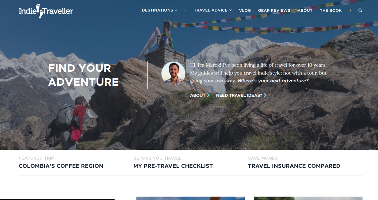 33 Easy and Beautiful Travel Blog Examples in 2023 - 10Web