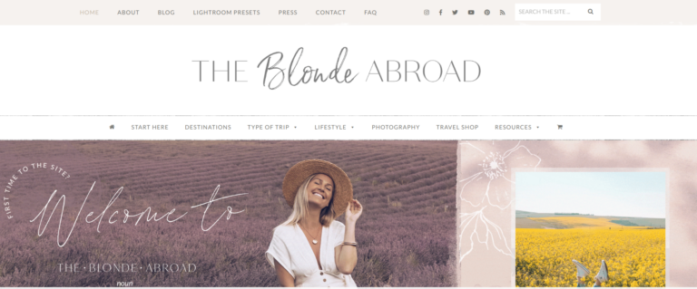 33 Easy and Beautiful Travel Blog Examples in 2023 - 10Web