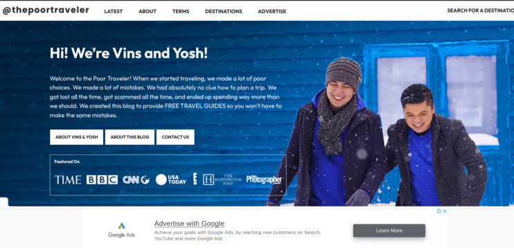 33 Easy and Beautiful Travel Blog Examples in 2023 - 10Web