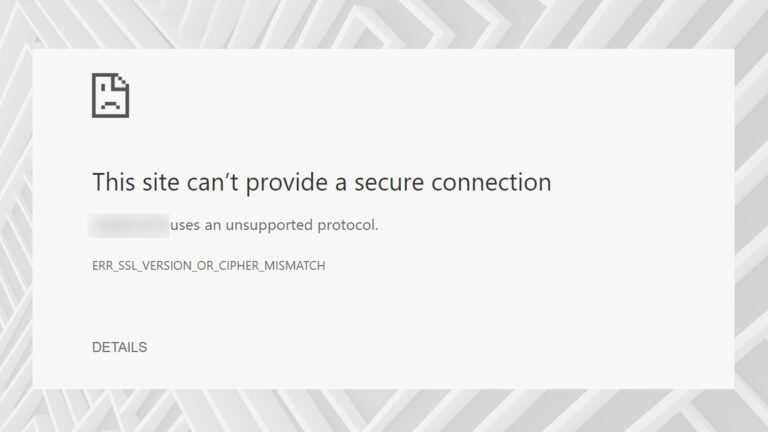 Fix ERR_SSL_VERSION_OR_CIPHER_MISMATCH Errors - 10Web