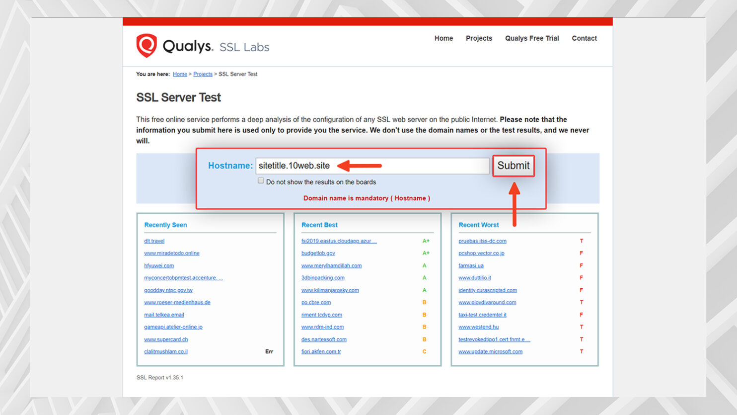 Fix ERR_SSL_VERSION_OR_CIPHER_MISMATCH Errors - 10Web