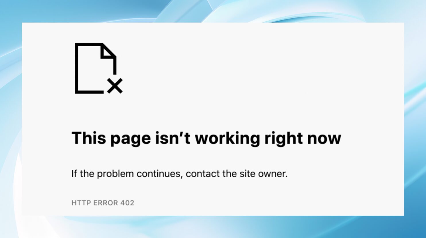 Understanding & Fixing the 402 Error Code - 10Web Understanding & Fixing the 402 Error Code - 10Web