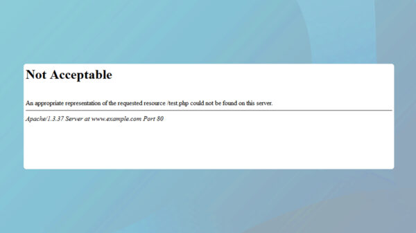 Fix-It Fast! 406 Not Acceptable Error Explained