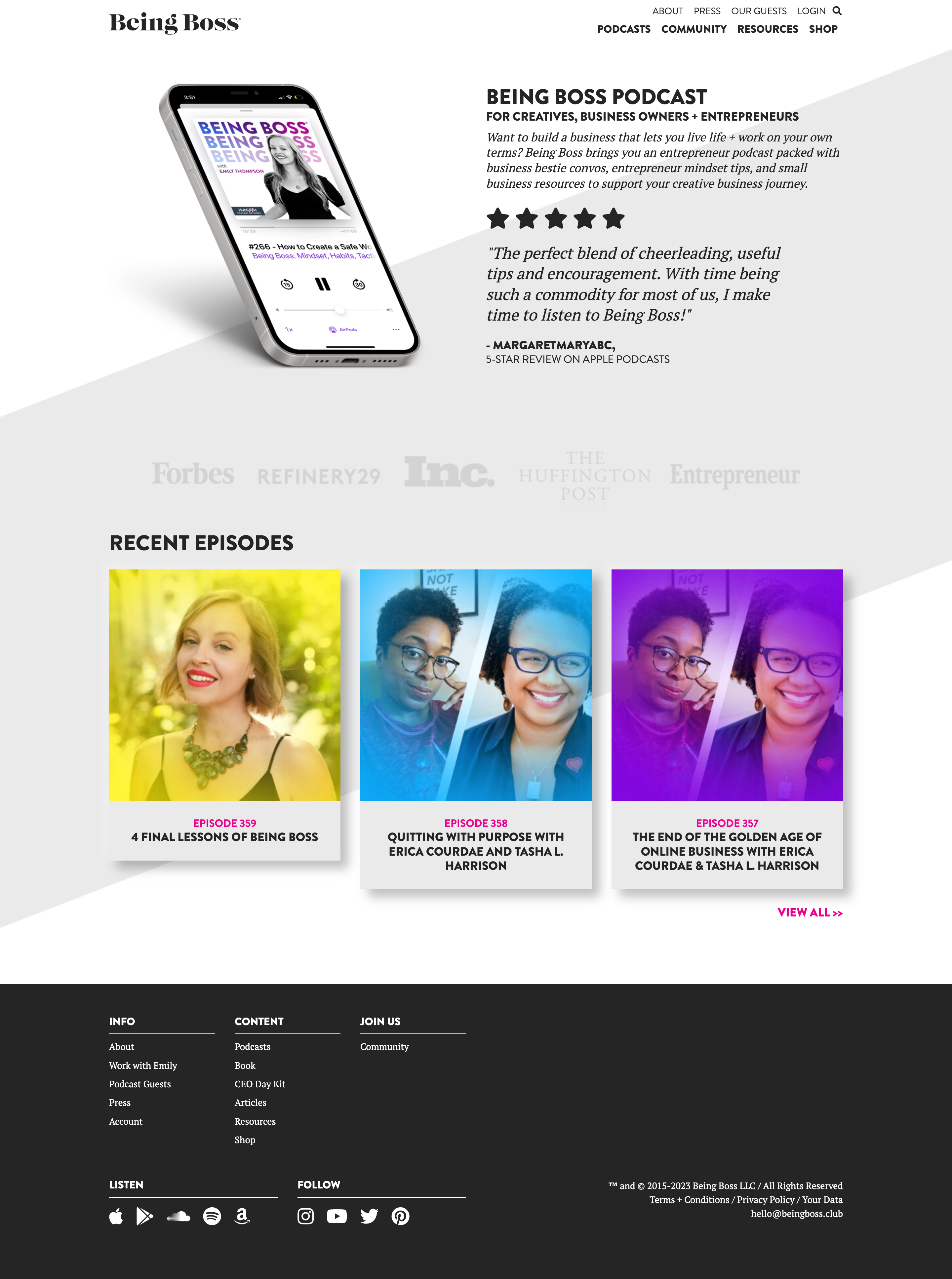 31 Podcast Website Examples to Use as Inspiration in 2024 - 10Web