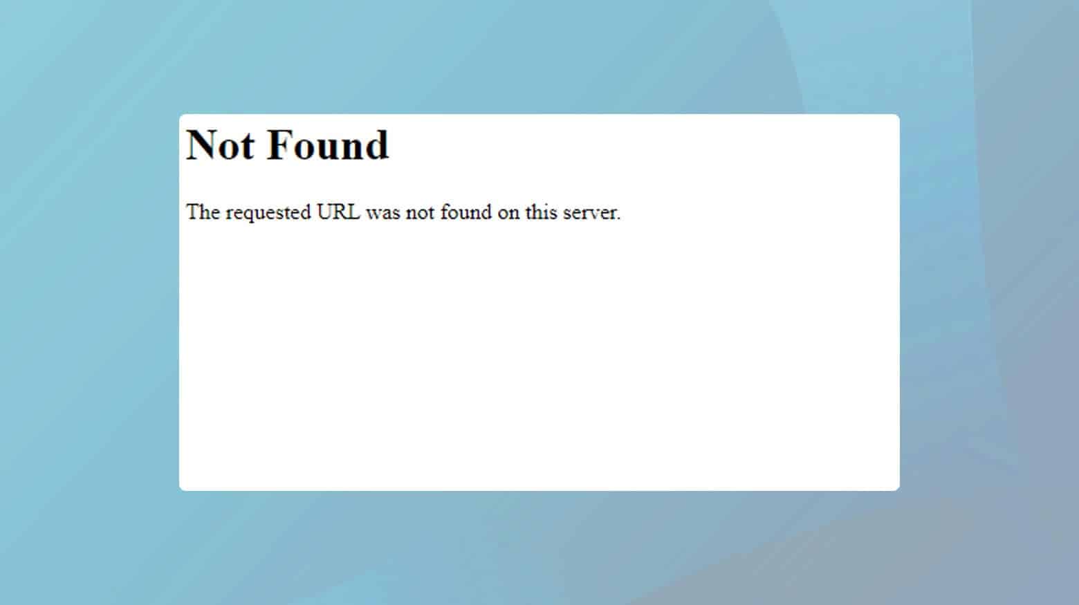 Resolving HTTP Error 404 The Requested Resource Is Not Found In XAMPP Resolving HTTP Error 404 The Requested Resource Is Not Found In XAMPP