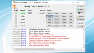 How to Solve the "MySQL Shutdown Unexpectedly" XAMPP Error