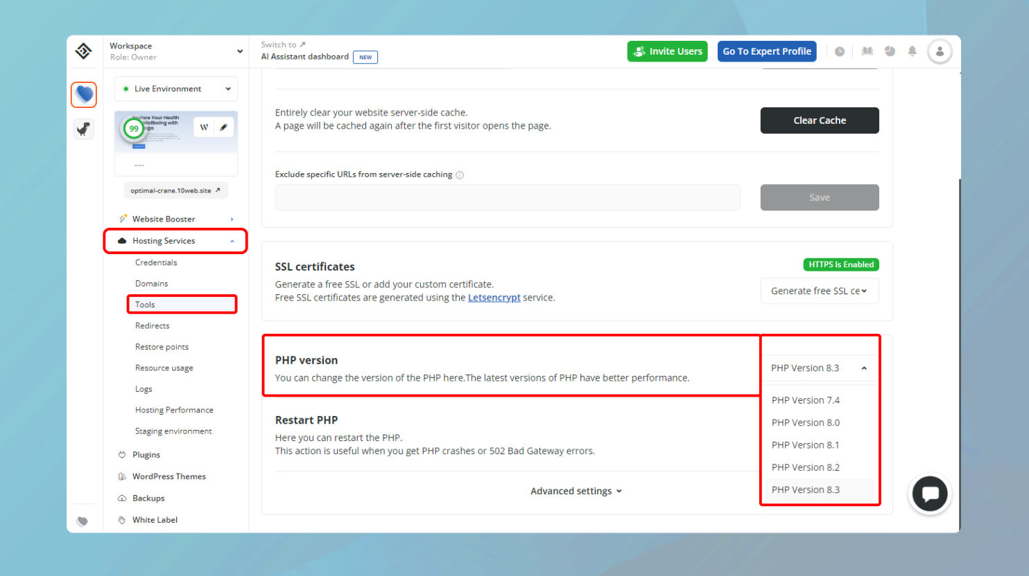 How to Update PHP in WordPress - 10Web How to Update PHP in WordPress - 10Web
