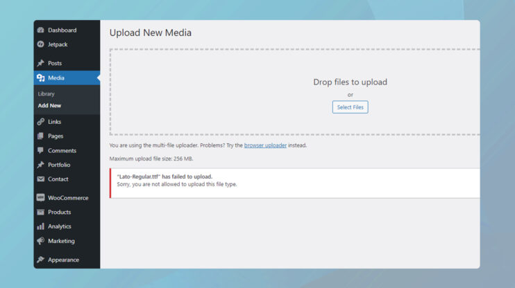 Resolving the “Sorry, This File Type is Not Permitted for Security ...