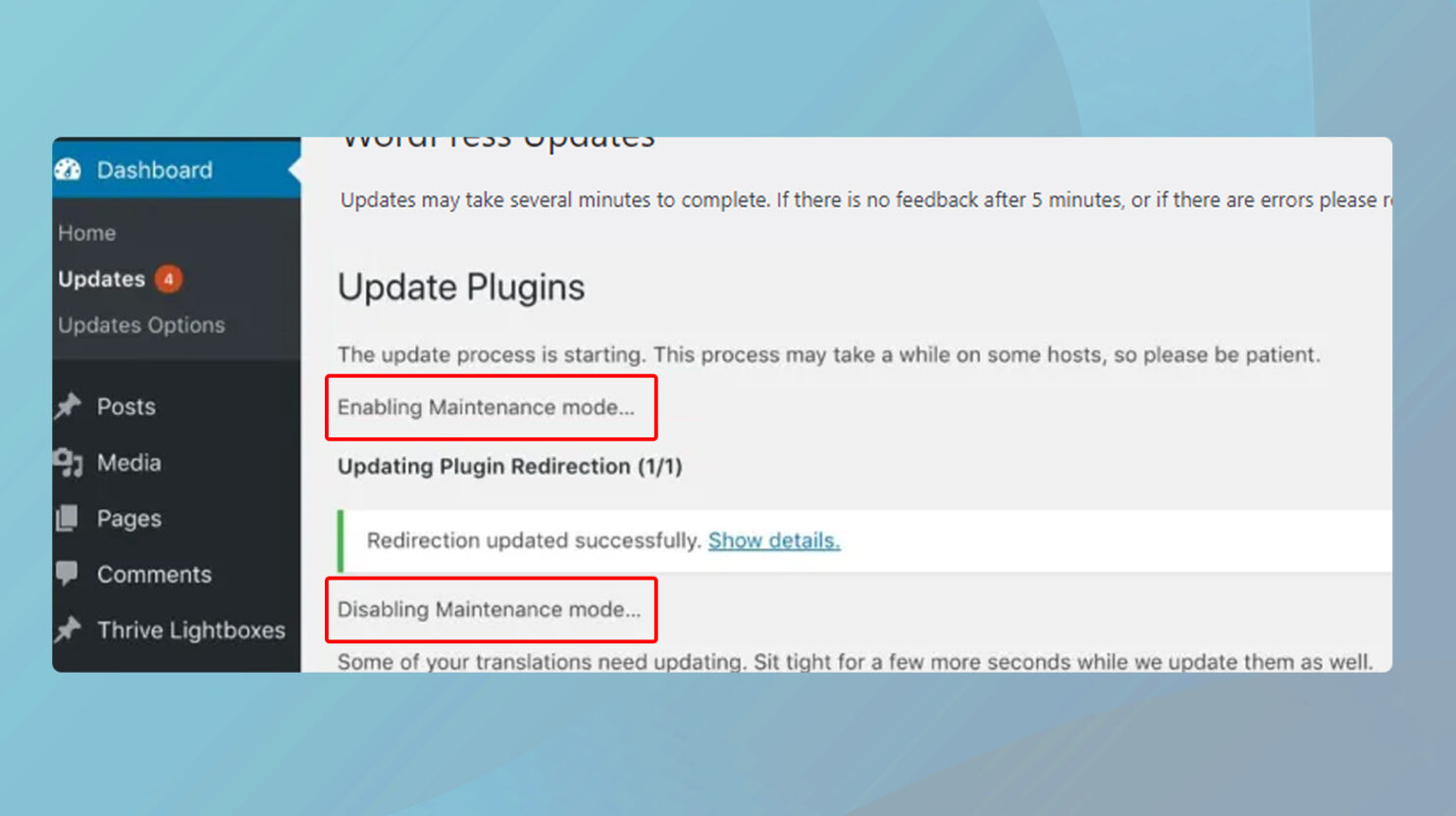 Resolving the Briefly Unavailable for Scheduled Maintenance Error