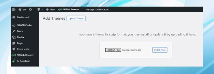 Theme Install Error: Missing style.css Fix