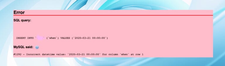 MySQL Error 1292 Demystified: Quick Fixes