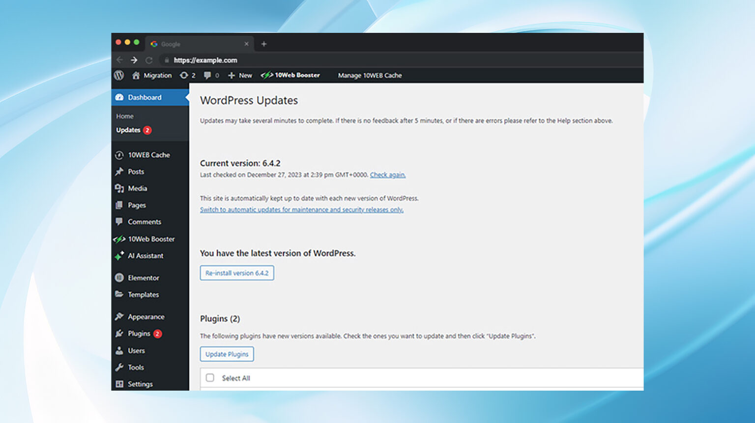 Fix WordPress: Another Update is Currently in Progress - 10Web