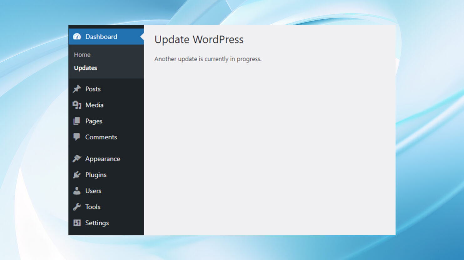 Fix WordPress: Another Update is Currently in Progress - 10Web