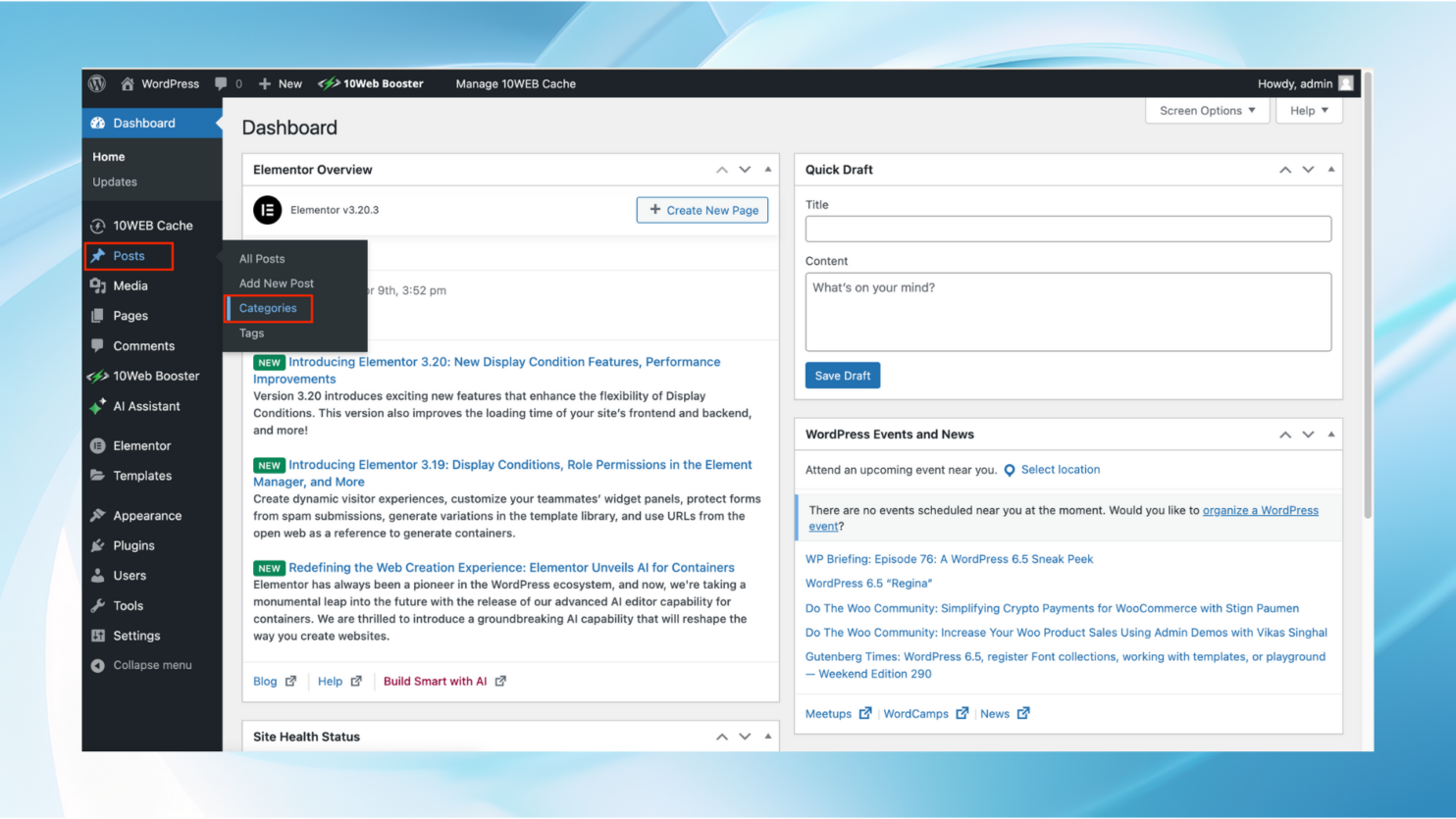 How to Add Categories in WordPress - 10Web