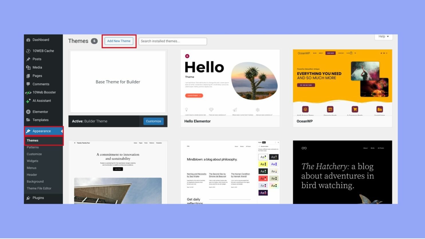 How to Install a WordPress Theme - 10Web