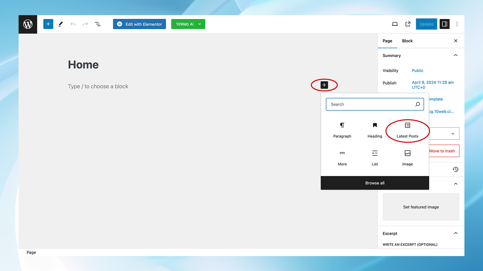 How to Add Blog Posts to Pages in WordPress - 10Web