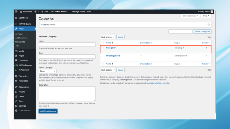 How to Add Categories in WordPress - 10Web