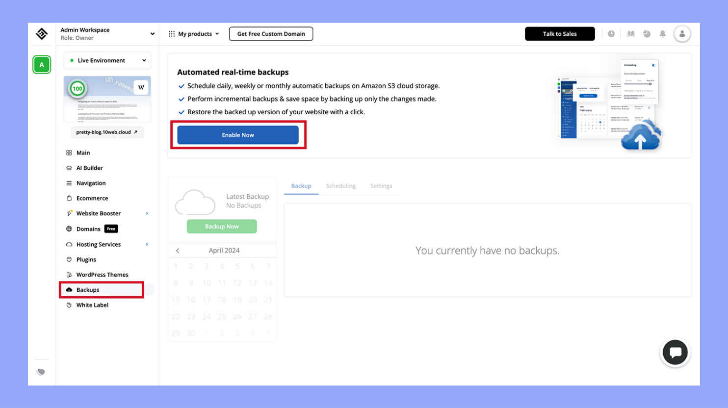 How to Backup WordPress Site: A Simple Guide for Beginners - 10Web