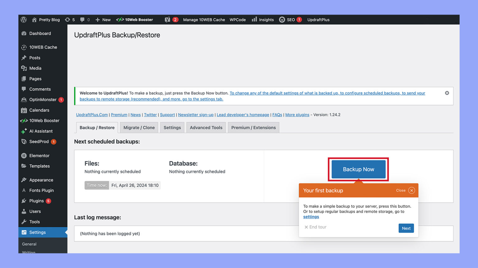How to Backup WordPress Site: A Simple Guide for Beginners - 10Web
