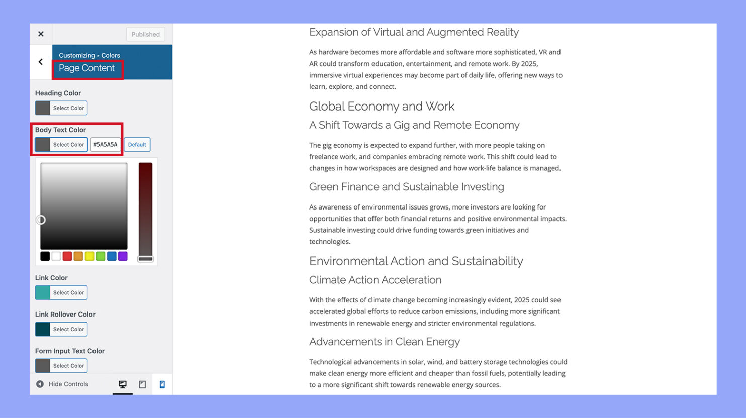 How to Change Font Color in WordPress - 10Web