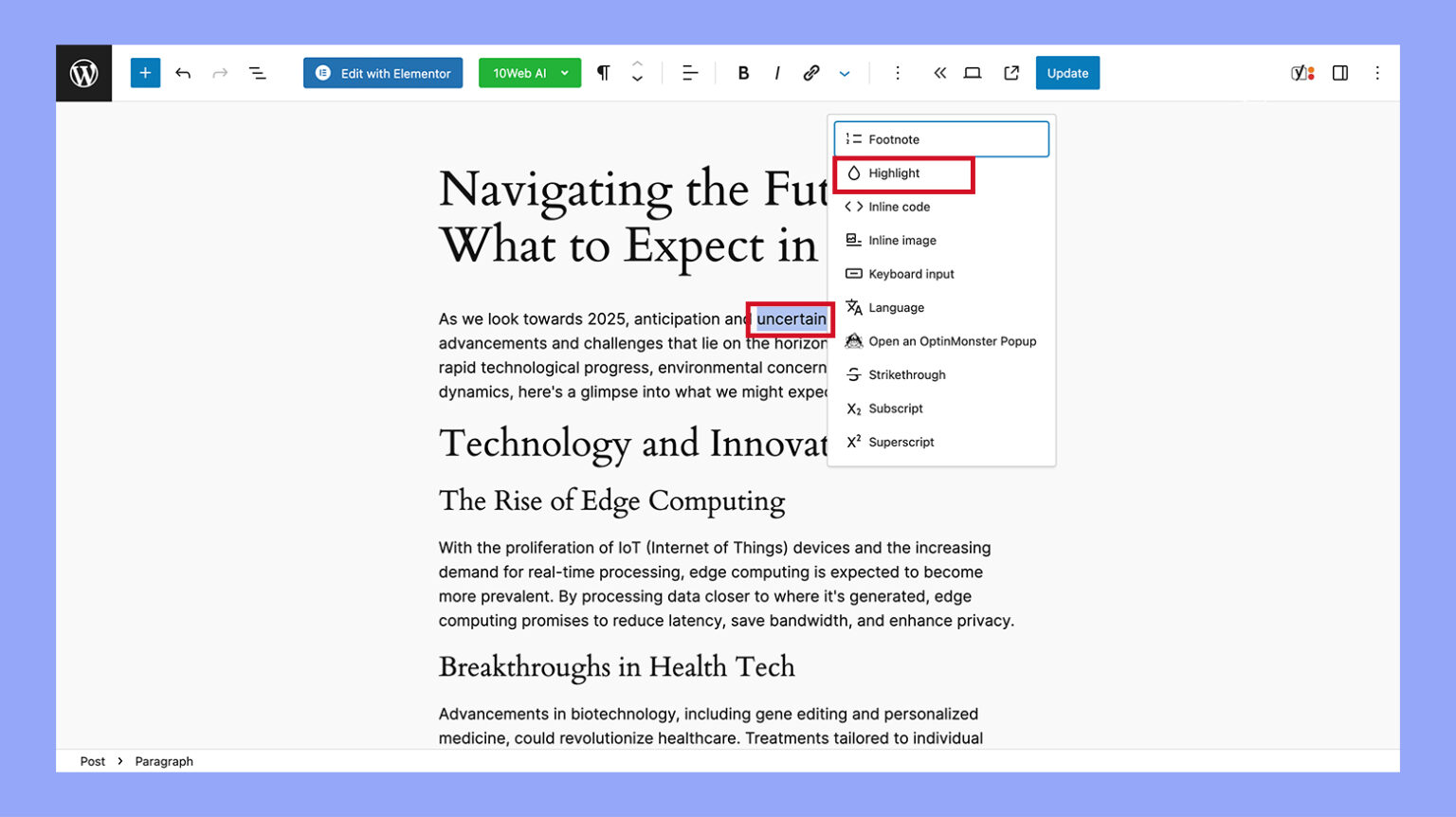 How to Change Font Color in WordPress - 10Web
