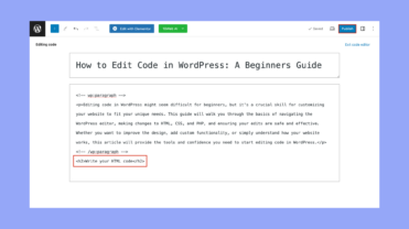 How to Edit Code in WordPress: A Beginners Guide - 10Web