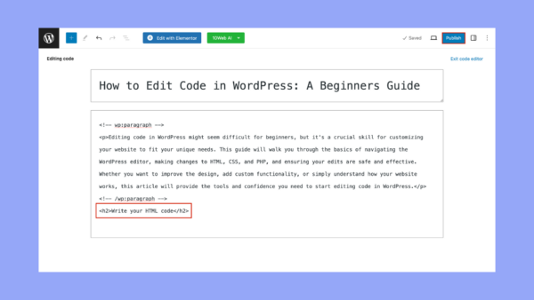 How to Edit Code in WordPress: A Beginners Guide - 10Web