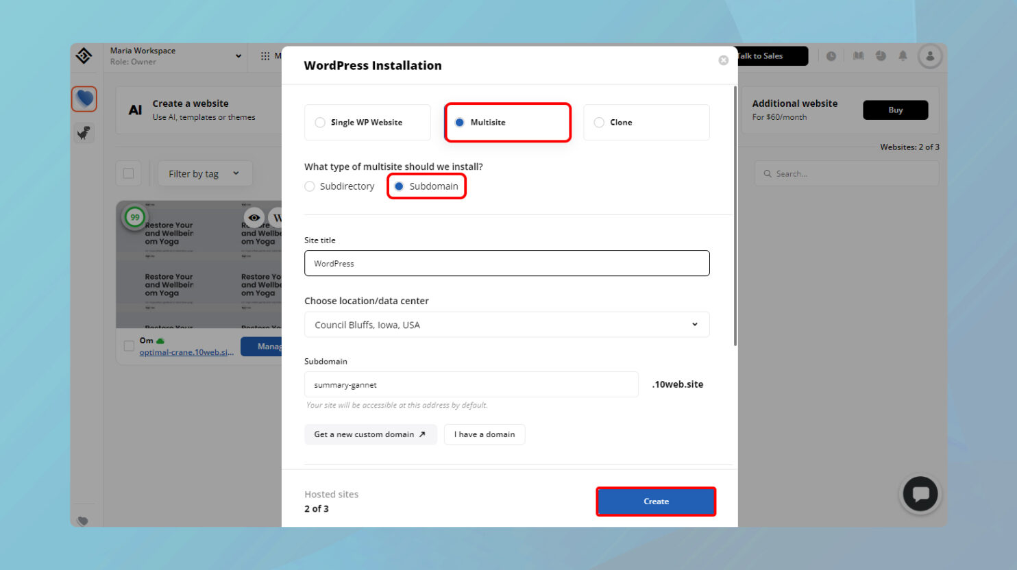 How to Create a Subdomain in WordPress - 10Web
