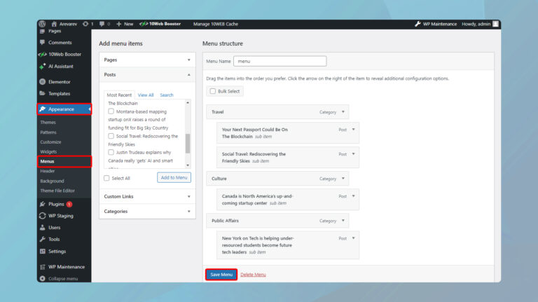 How to Change Front Page in WordPress - 10Web