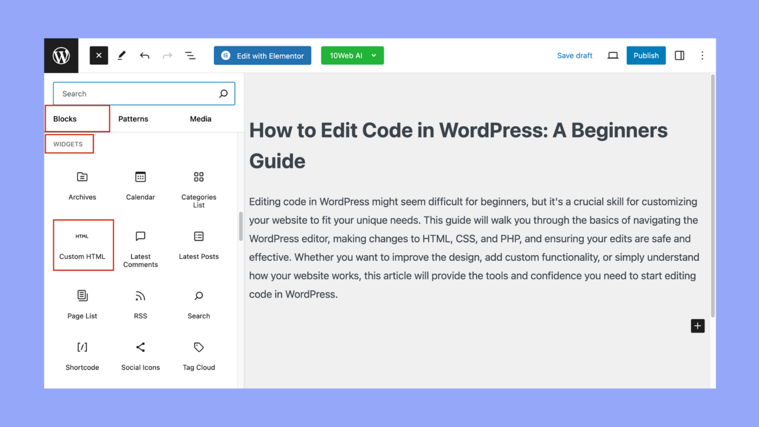 How to Edit Code in WordPress: A Beginners Guide - 10Web