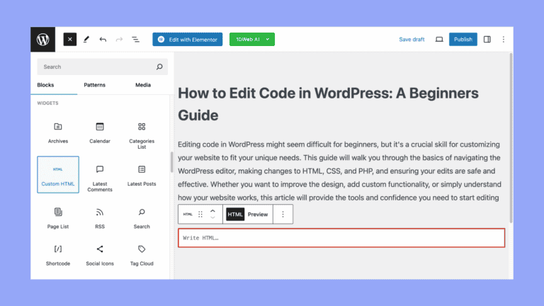 How to Edit Code in WordPress: A Beginners Guide - 10Web