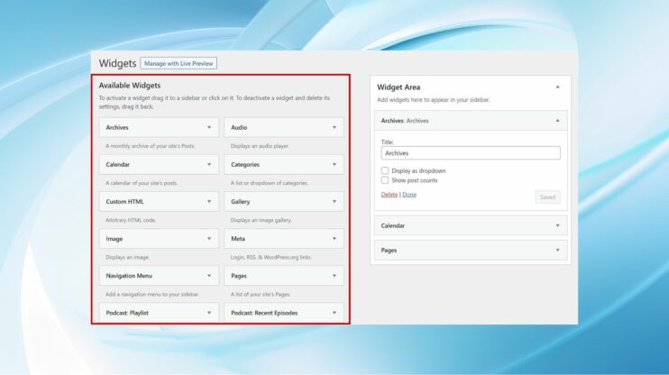 How to Add Widgets to WordPress (Step by Step) - 10Web