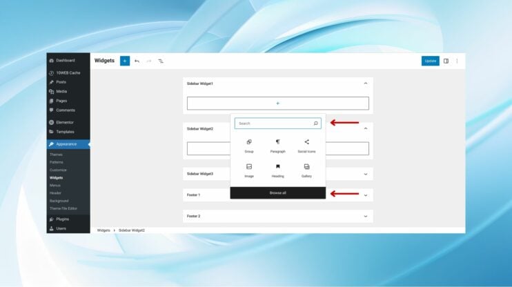 How to Add Widgets to WordPress (Step by Step) - 10Web