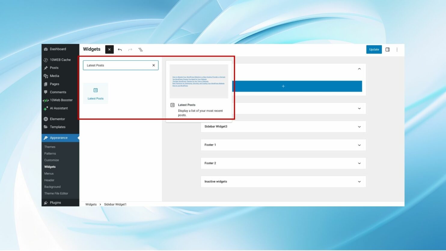 How to Add Widgets to WordPress (Step by Step) - 10Web