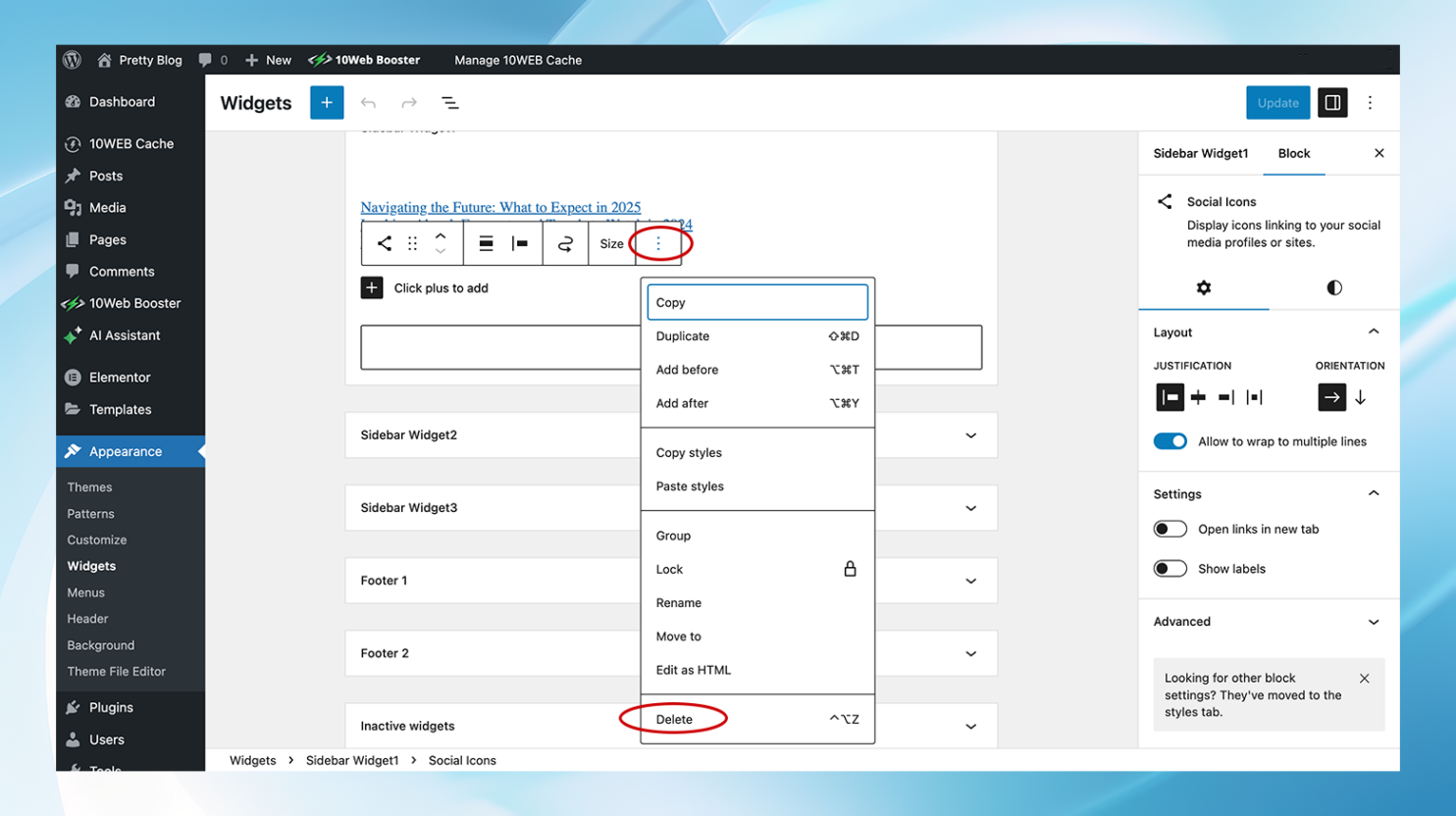 How to Add a Sidebar in WordPress - 10Web