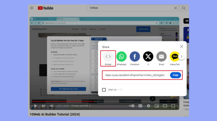 How to Embed a YouTube Video in WordPress | 10Web
