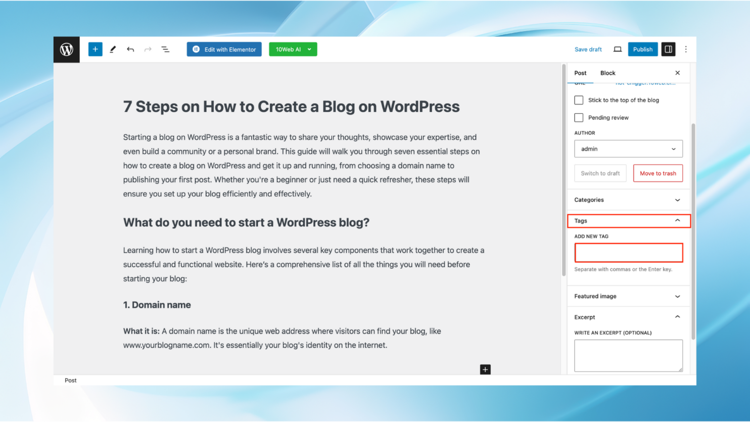 How to Create a Blog on WordPress: 7 Basic Steps - 10Web
