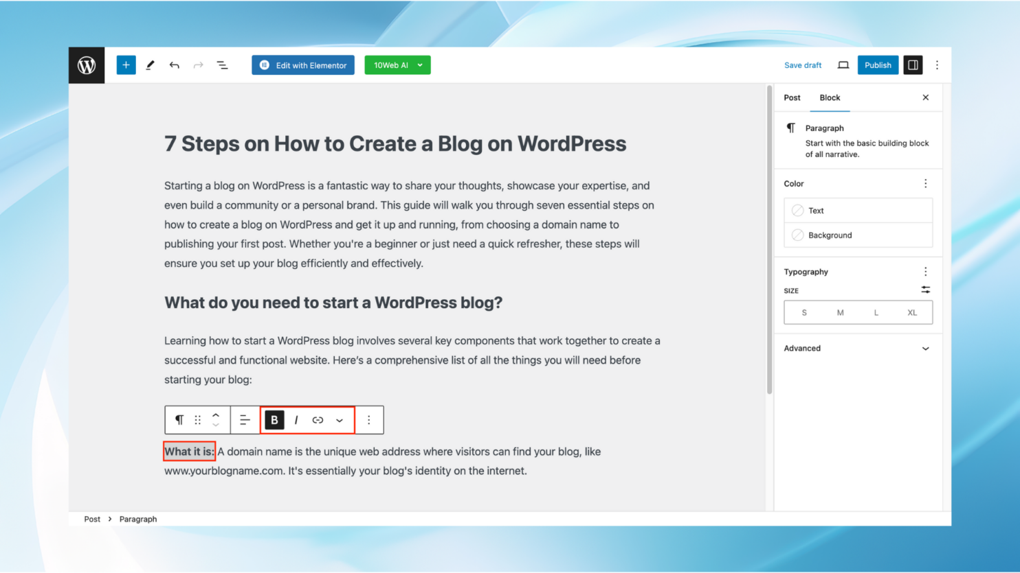 How to Create a Blog on WordPress: 7 Basic Steps - 10Web