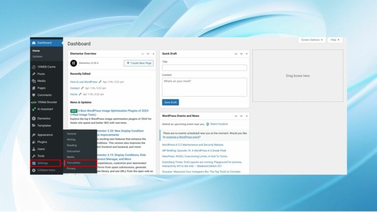 How to Change Permalink in WordPress - 10Web