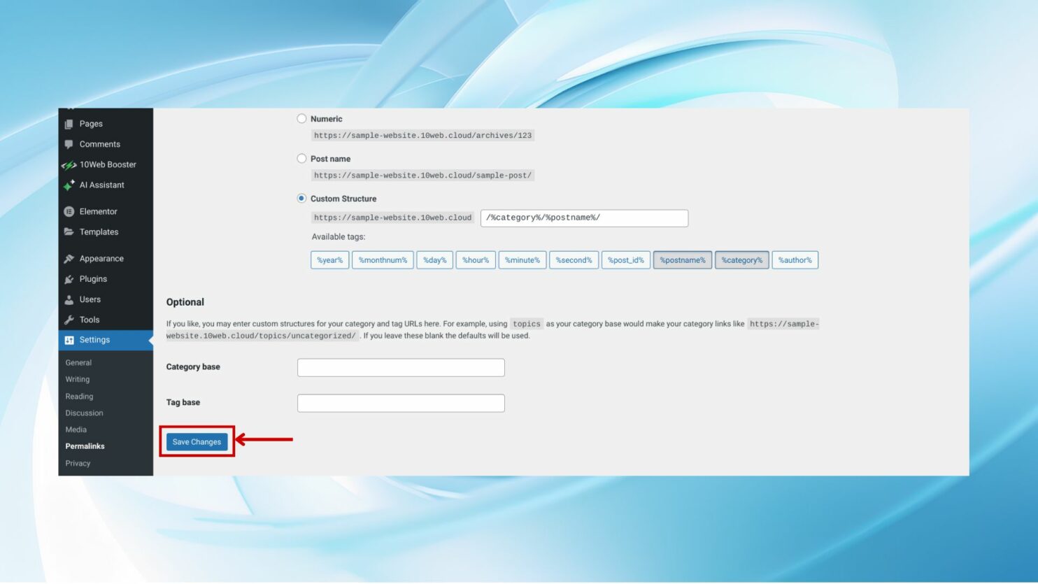 How to Change Permalink in WordPress - 10Web