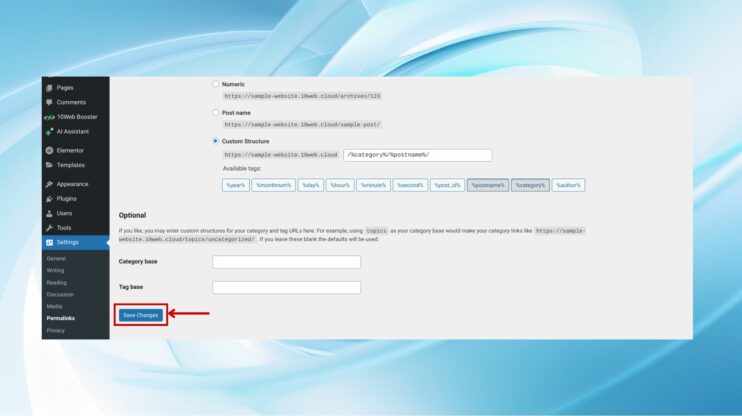 How to Change Permalink in WordPress - 10Web