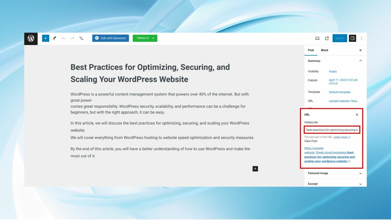 How to Change Permalink in WordPress - 10Web