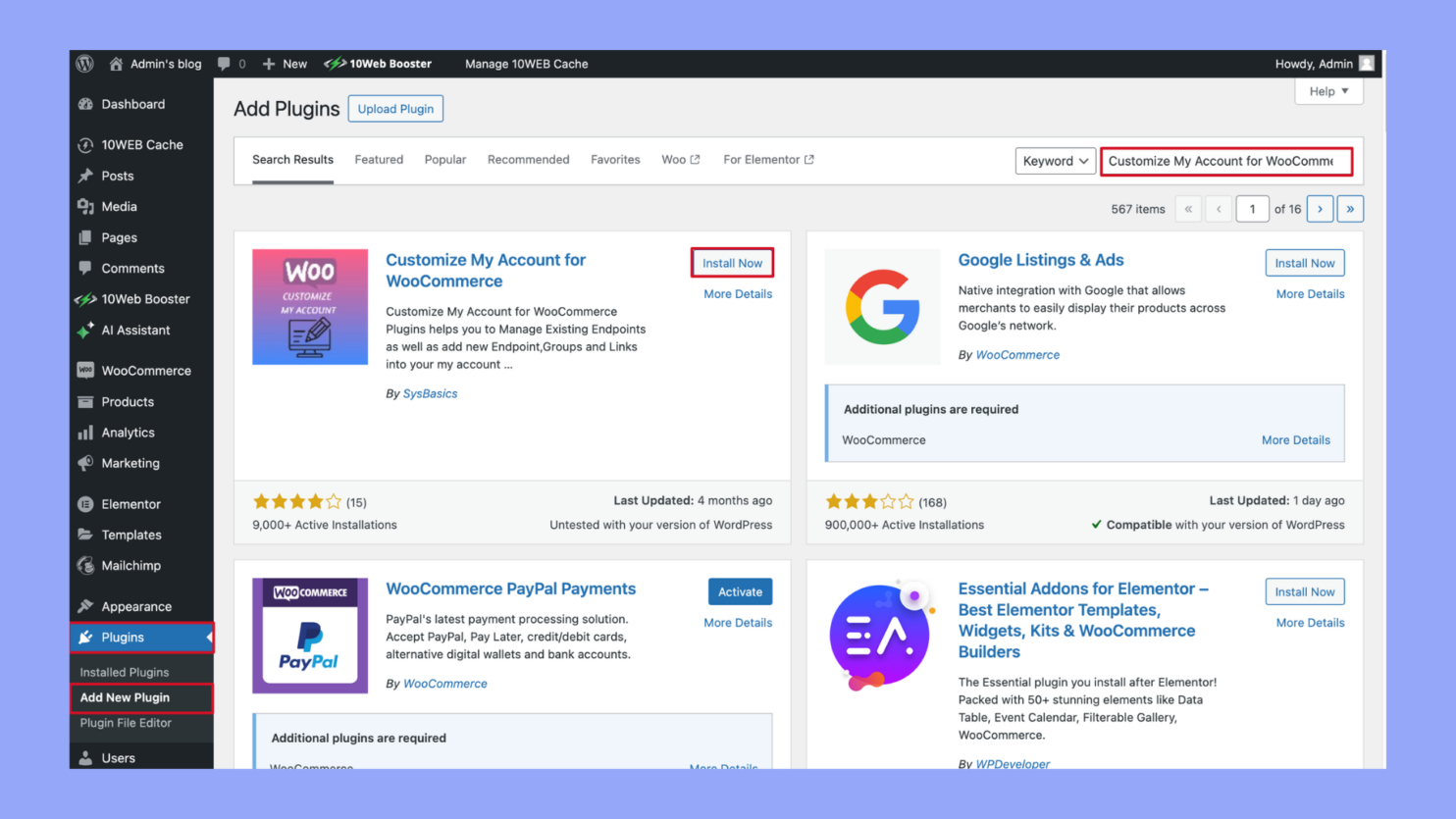 How to Edit WooCommerce My Account Page - 10Web